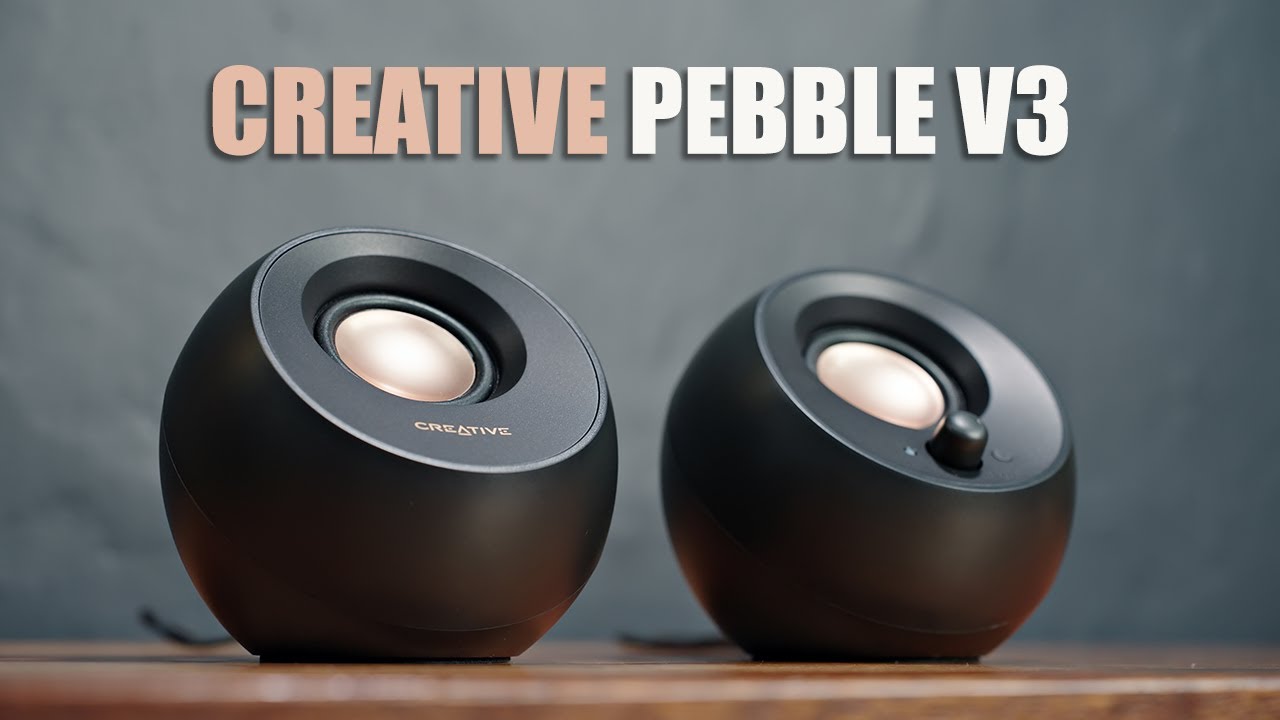 Creative PEBBLE V3 Review 2023 - Bang for the Buck Speakers! - YouTube