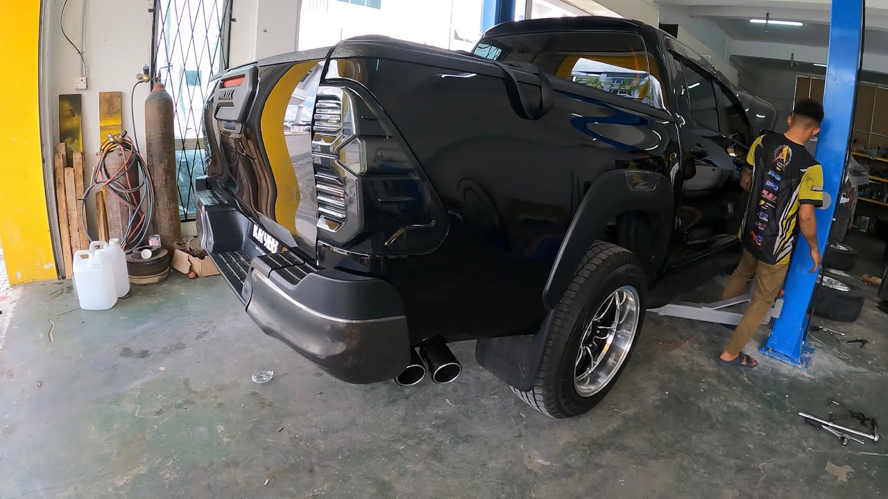 Install Exhaust HKS Full System Original Thailand Untuk Hilux Rogue 2.8 ...