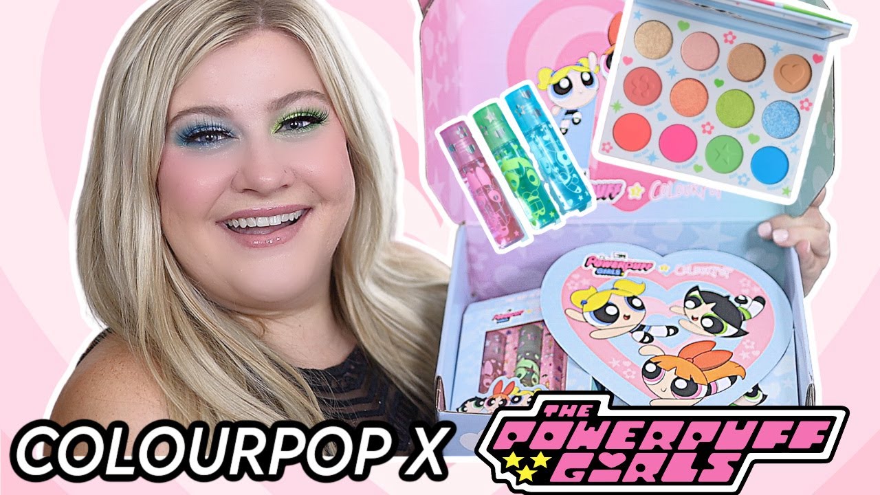 COLOURPOP X POWERPUFF GIRLS! FULL COLLECTION REVEAL + 3 LOOKS! - YouTube