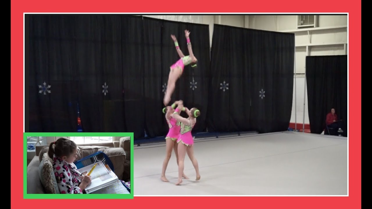 Studying for the Acro Meet | Flippin' Katie - YouTube