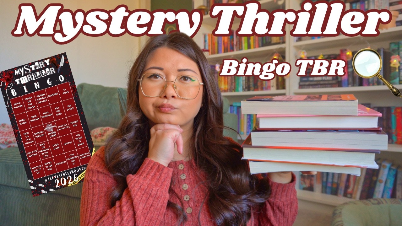 🎄Mystery Thriller Bingo Board TBR - Year Long Challenge | Bookmas Day 5 ...