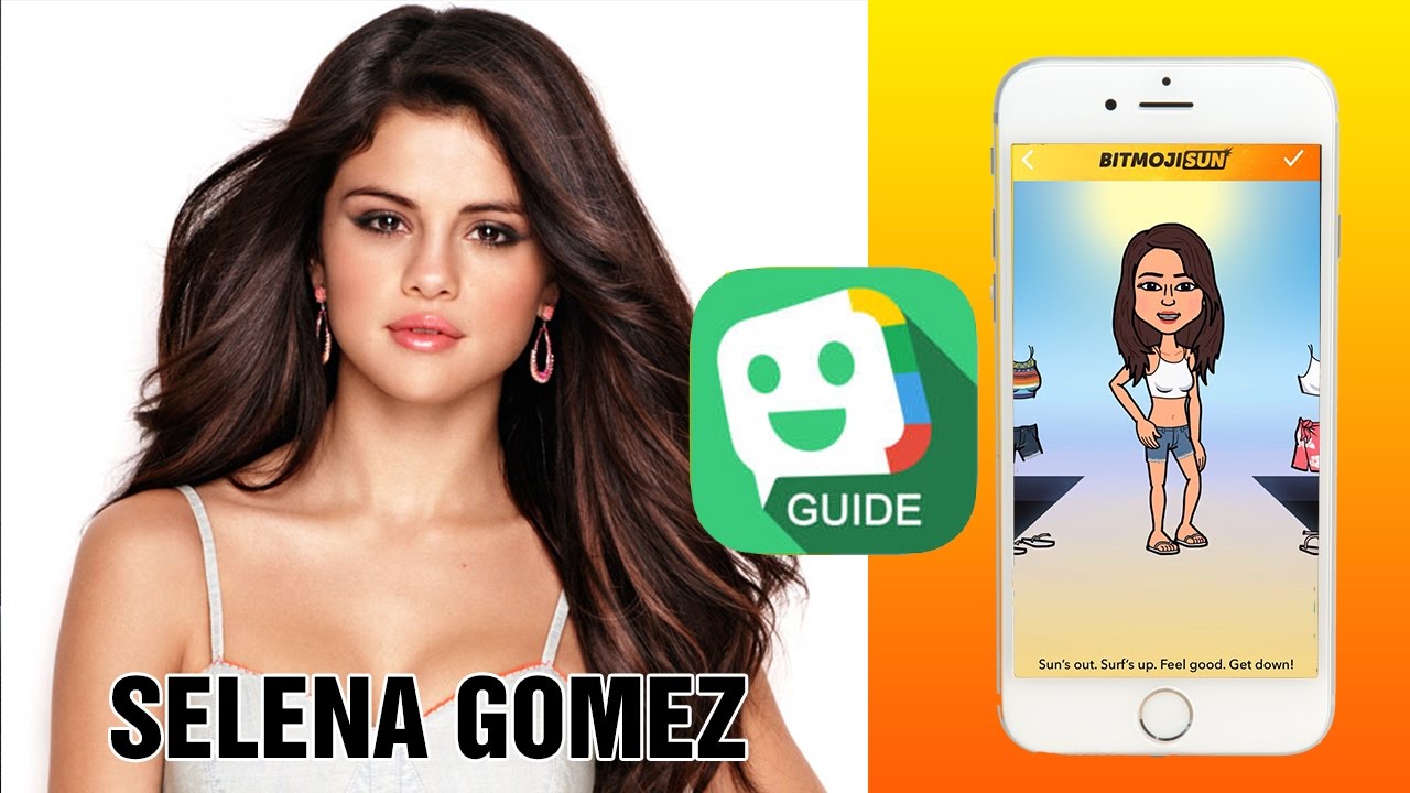 Tutorial for Bitmoji: How to create avatars: Selena Gomez - YouTube