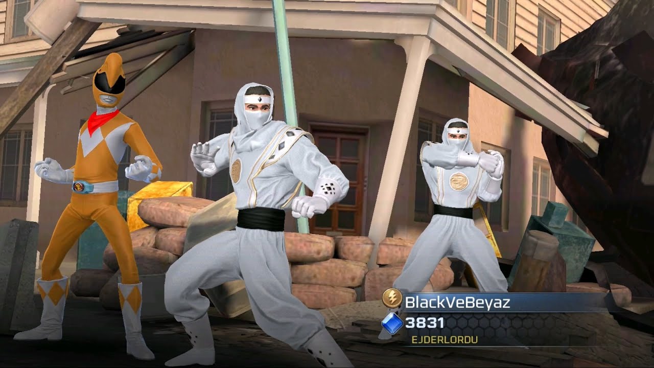 Power Rangers Tommy White ninja Defense Wins Battle Daily Mission - YouTube