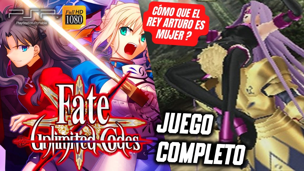 Fate Unlimited Codes PSP Un Juego Fantastico del recuerdo - YouTube