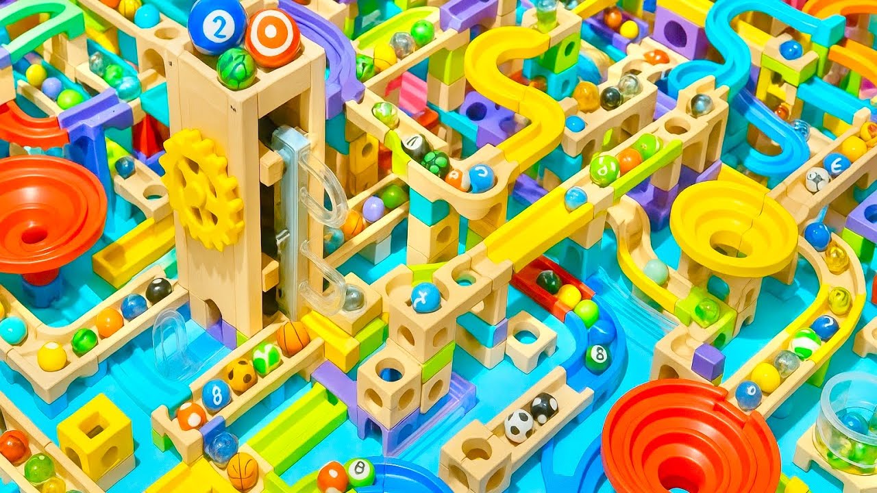 Marble Run Race ASMR "Complex coaster 2” Marble genius - YouTube