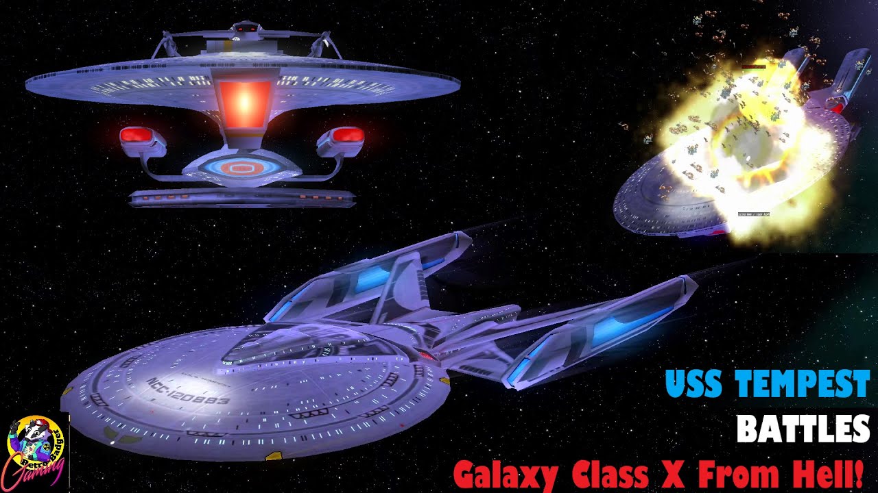 MAJOR Battle - USS Tempest VS Galaxy Class X FH - Star Trek Ship Battles Bridge Commander - YouTube