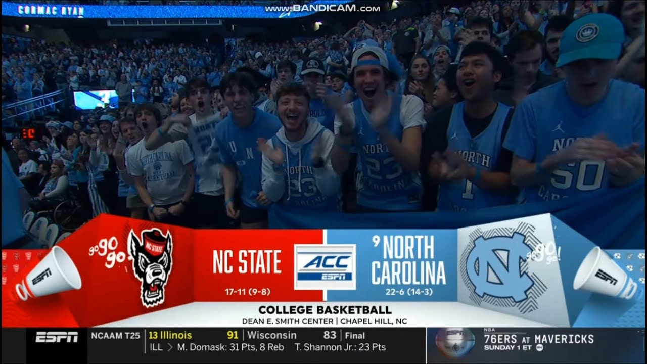 CBB on ESPN intro | NC State @ 9 North Carolina | 3/2/24 - YouTube