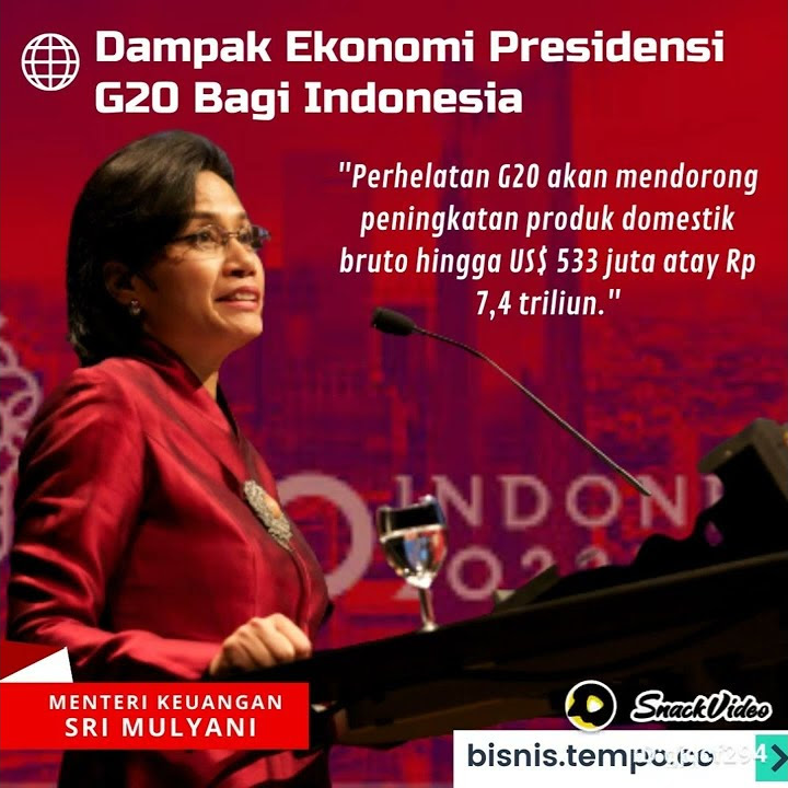 Dampak ekonomi presidensi G20 bagi indonesia. kalimantan tengah - YouTube