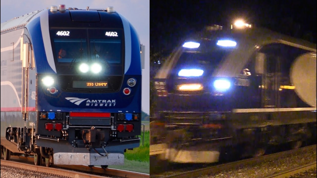 NEW SC-44 Charger Amtrak Pacific Surfliner Test Trains - YouTube