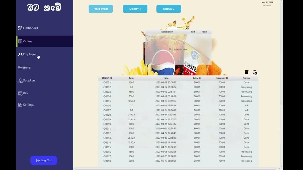 Restaurant Management System Using JAVA+JAVAFX+MySQL - YouTube