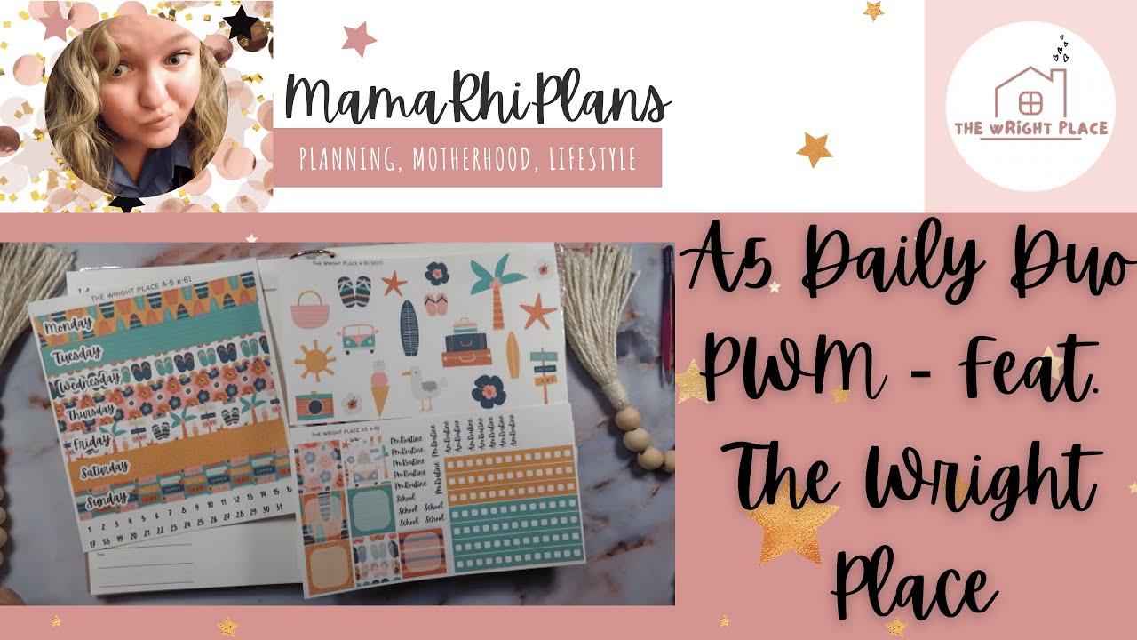 DAILY PLAN WITH ME | ERIN CONDREN A5 DAILY DUO | FEAT. THE WRIGHT PLACE @Thewrightplaceplans ...