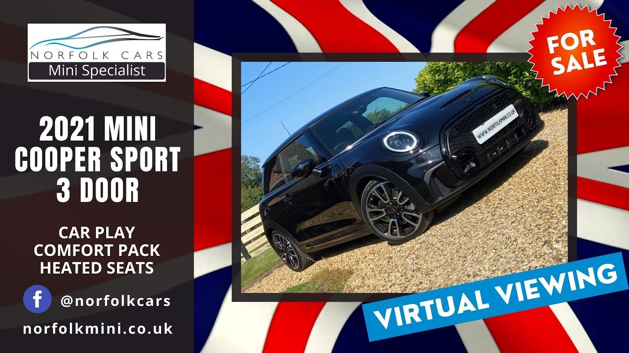 2021 Mini Cooper S Sport 3 Door Midnight Black - YouTube
