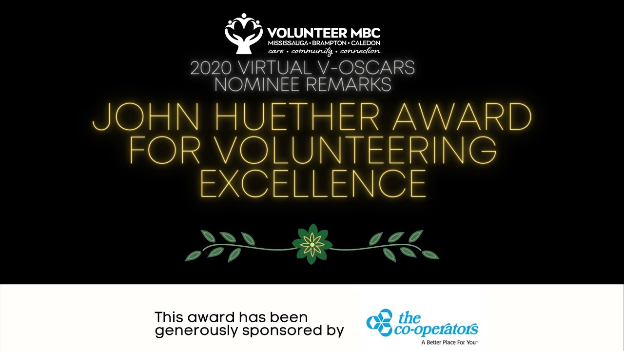 2020 Virtual V-Oscars - Nominee Remarks - John Huether Award for ...
