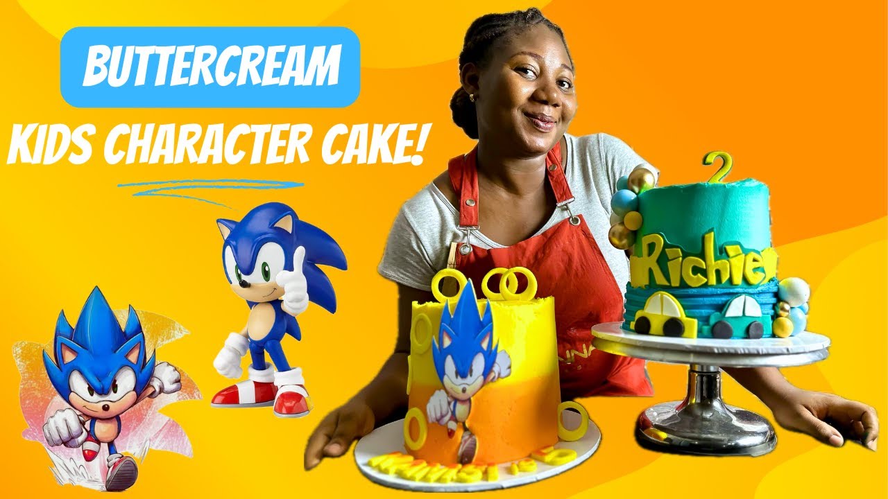 Making Buttercream kids Character Cake! - YouTube