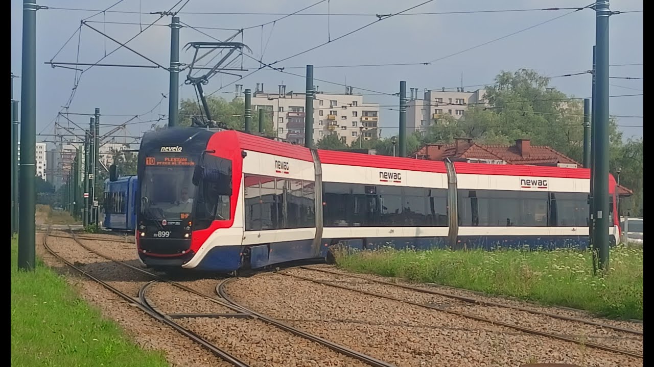 Newag Nevelo 126N #RY899 MPK Kraków linia 10 kierunek Kurdwanów P+R ...