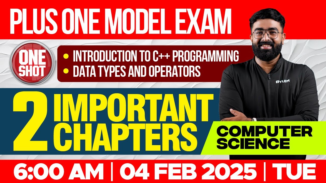 Plus One Model Exam One Shot - Computer Science | Introduction To C++ ...