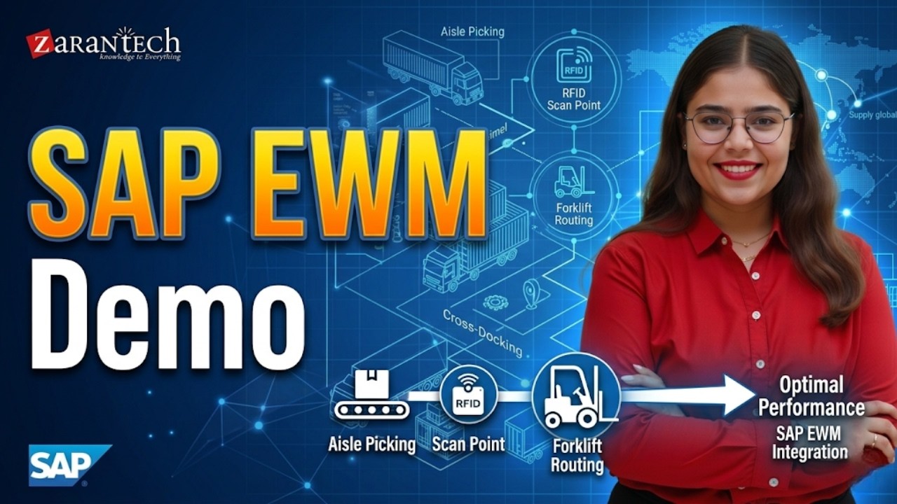 Demo of SAP EWM (Extended Warehouse Management) | ZaranTech - YouTube