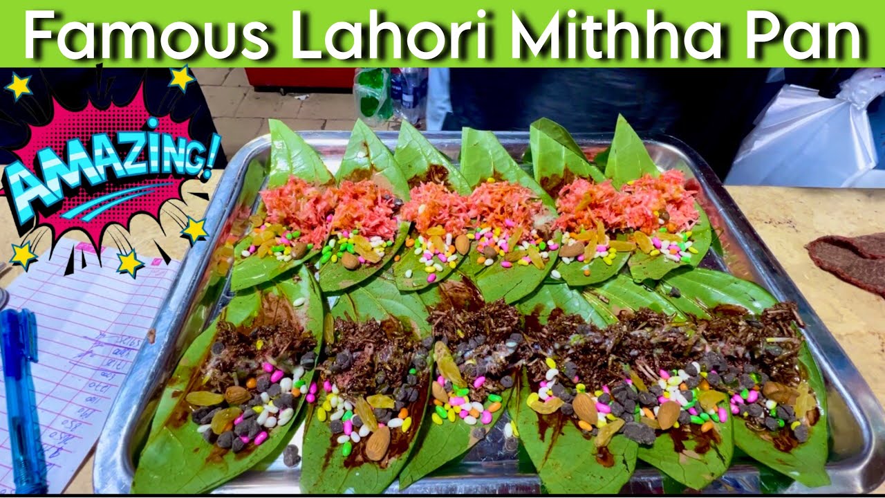Lahori Famous Mithha Pan | Mittha Pan | Five Best Vlog - YouTube