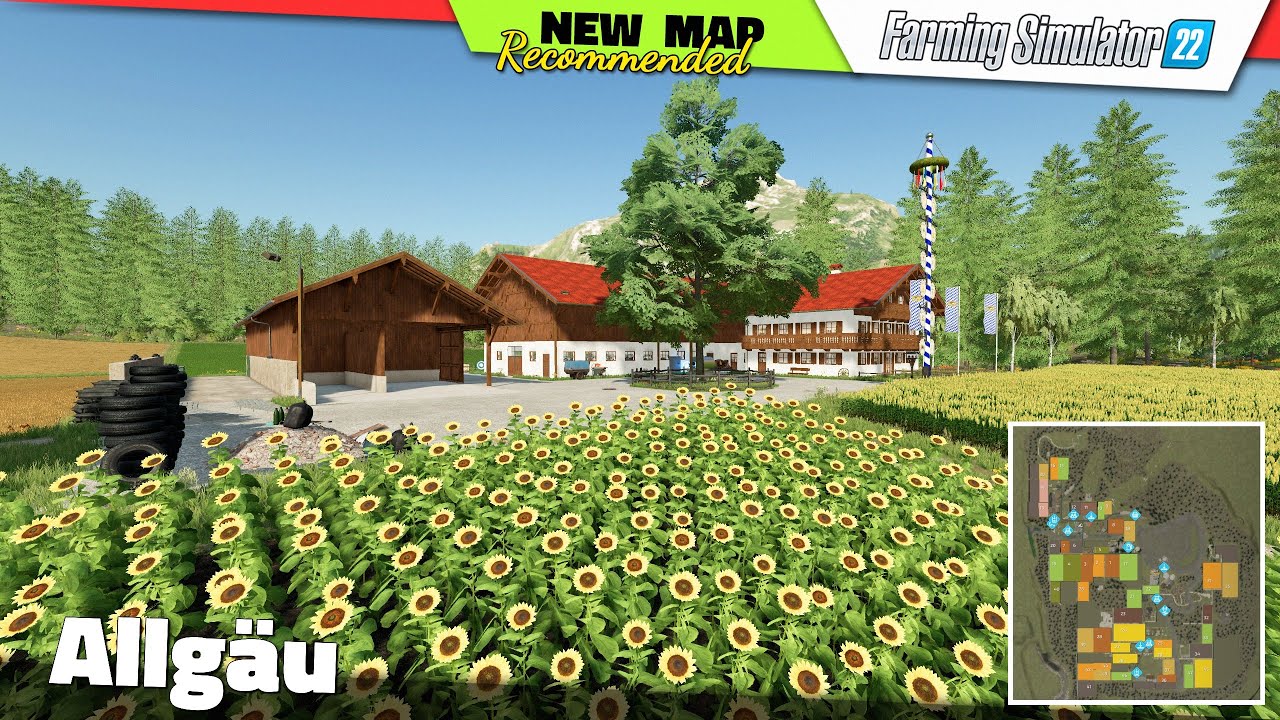 FS22 ★ NEW MAP "Allgäu" - Farming Simulator 22 New Map Review 2K60 ...
