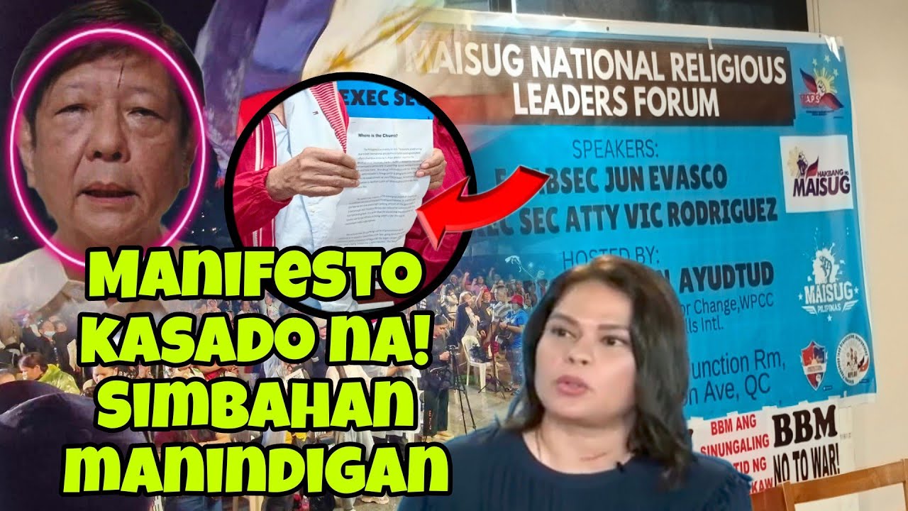 Manifesto ng Suporta kasado na Kasama Ang Grupo ng Simbahan || 9212024 ...