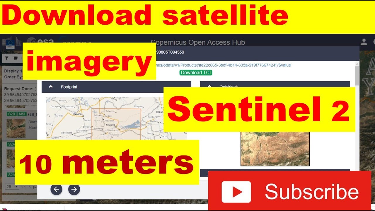 How to download satellite images Sentinel-2 resolution 10 meters ...