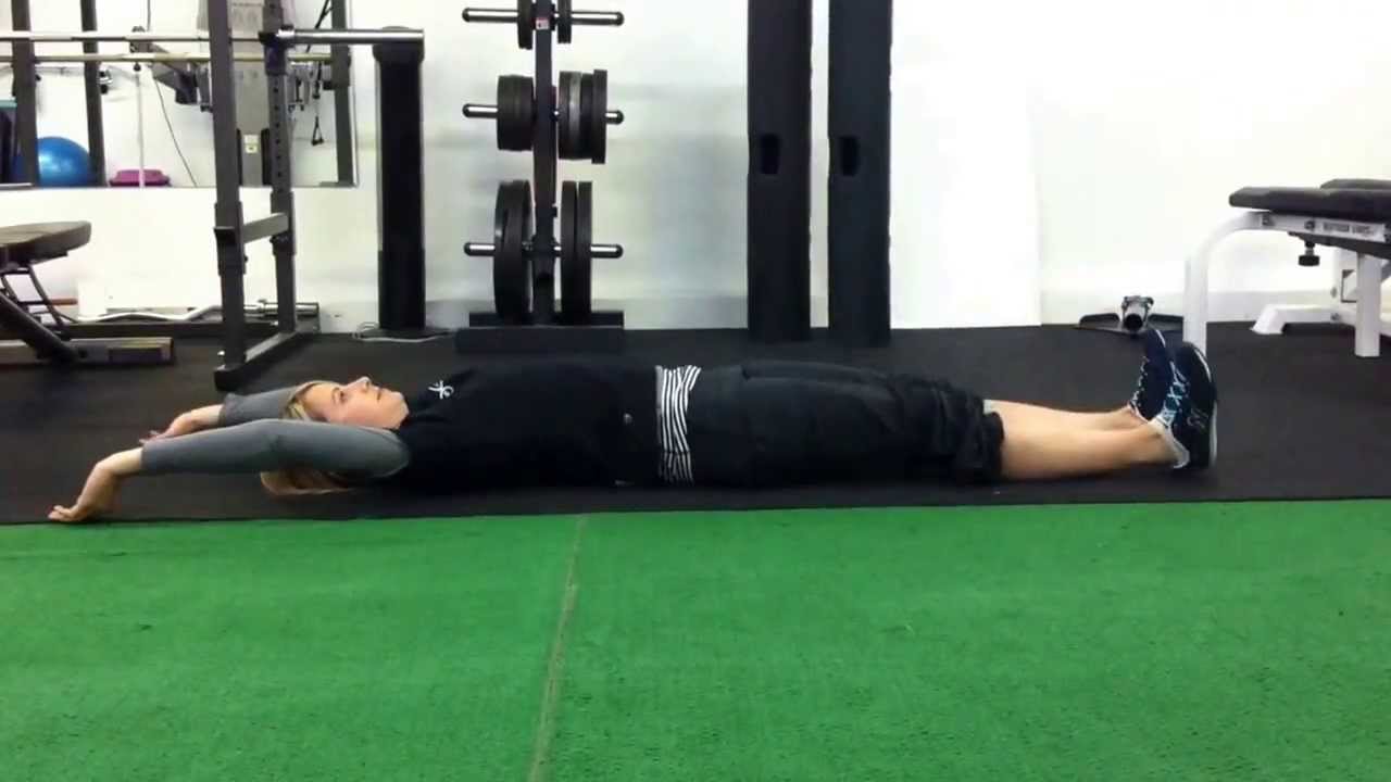 Supine knee to elbow - YouTube