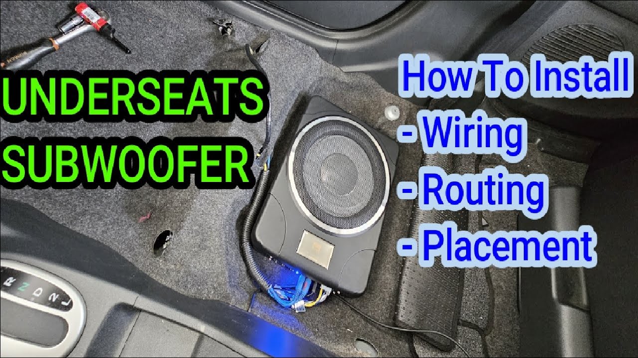 Installing underseat subwoofer - Better than expected results. - YouTube