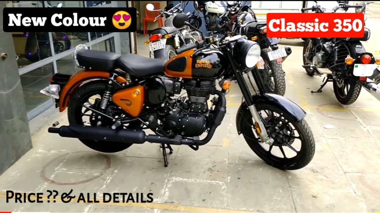 Royal Enfield Classic 350 bs6 New Colour 2020 🤷 !! Ember Orange ...