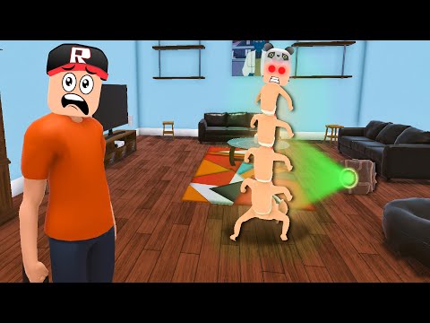 Canavar Bebek Oldum ve Babamı Kovaladım!! - Panda ile Who's Your Daddy?