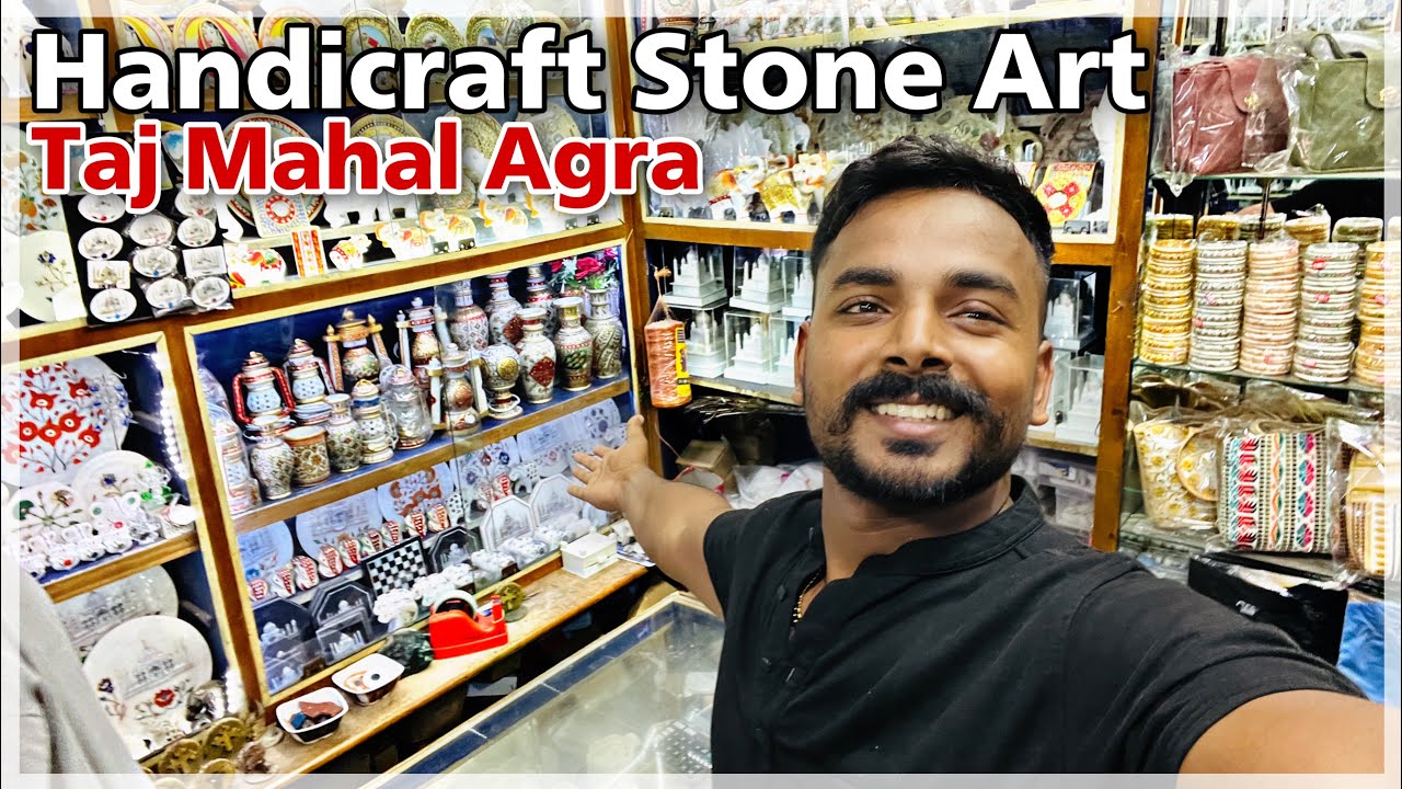 Handicraft Stone Art Taj Mahal Agra || Agra ka Petha || #JITENDRA ...