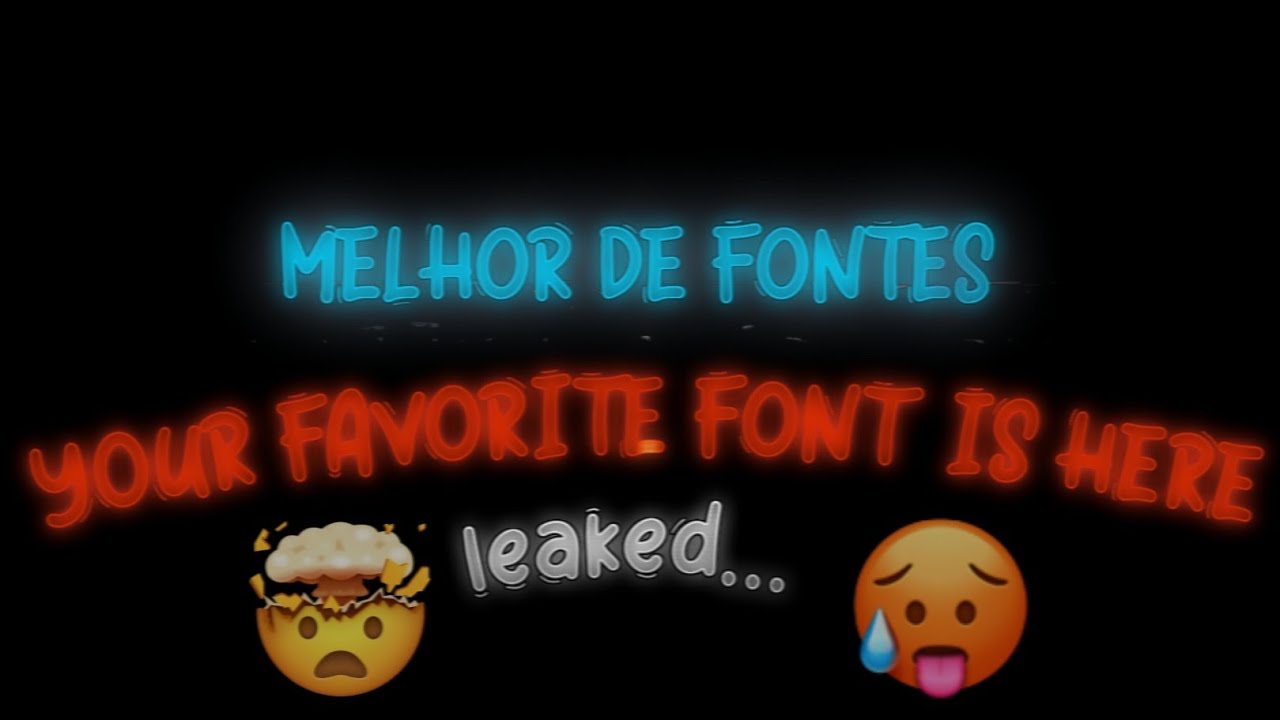 Melhor fonts!!!! 〽️used by davizinmaker... 🥵leaked fonts🤤trava zap ...