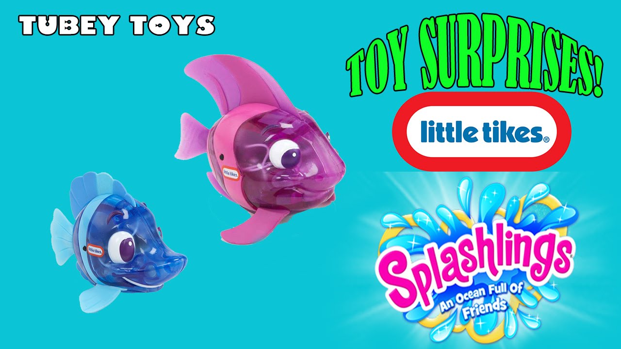 Fun with water! Little Tikes Flicker Fish Bath Toys Splashlings Blind ...