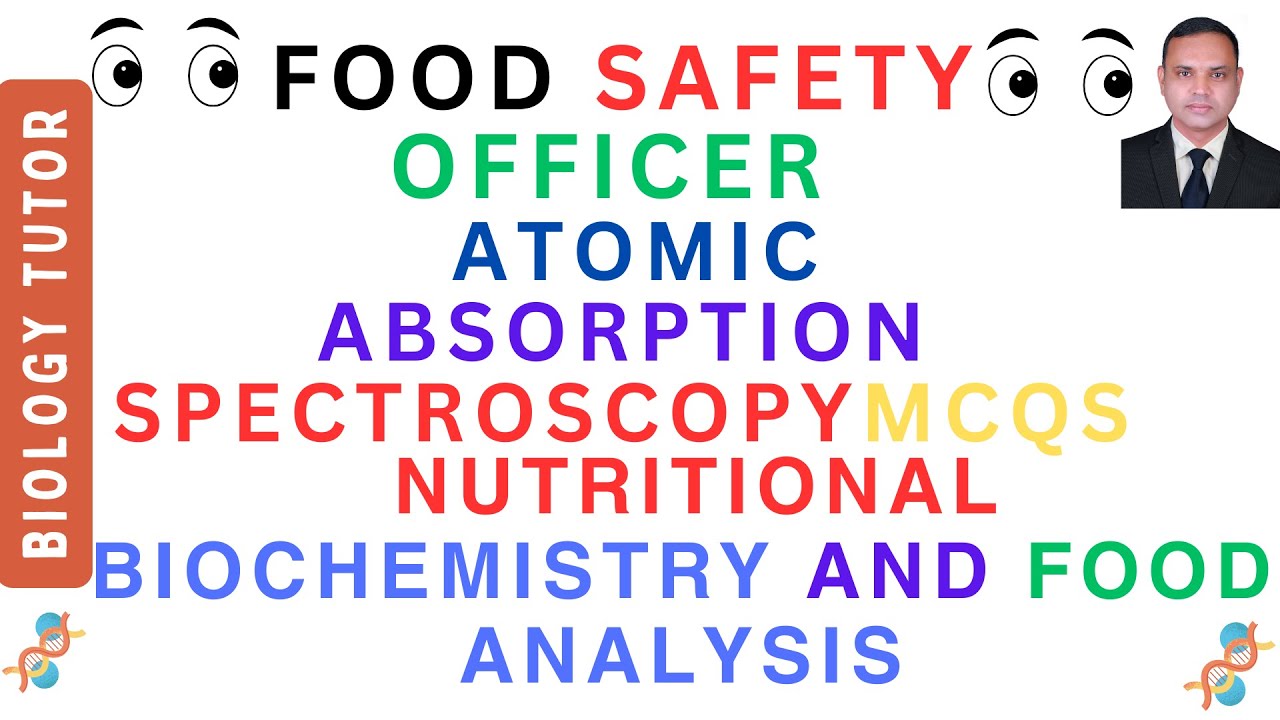 | FOOD SAFETY OFFICER MCQS | ATOMIC ABSORPTION SPECTROSCOPY | #fssai # ...