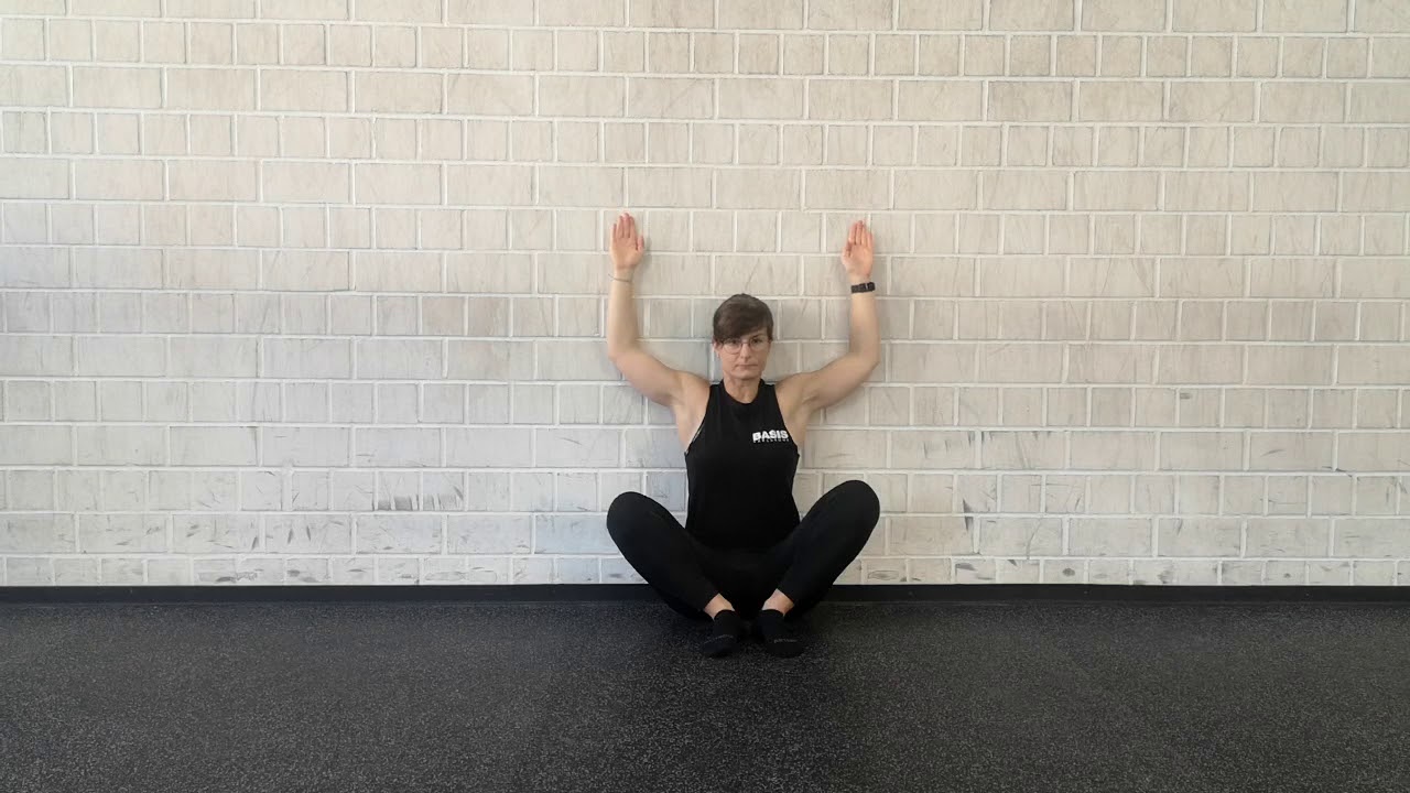 Wall Seated Shoulder Slide - YouTube