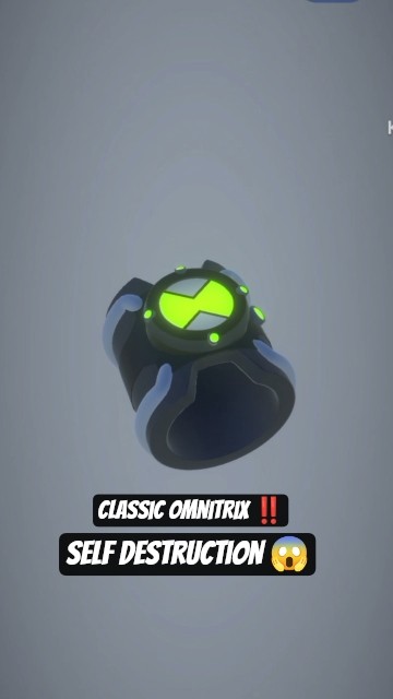 Classic Omnitrix ‼️ Self Destruction 😱 Ben 10 #shorts #shortsfeed # ...