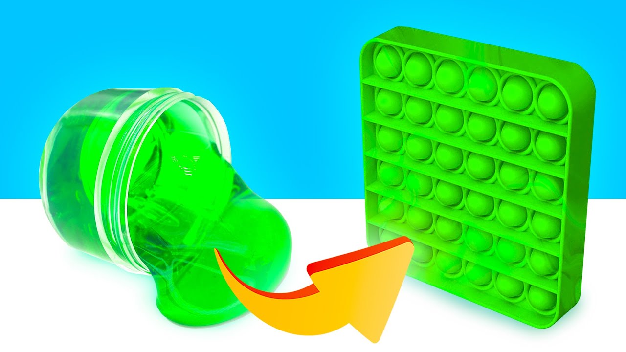 Pop it à base de slime 💥 On a réussi ! - YouTube