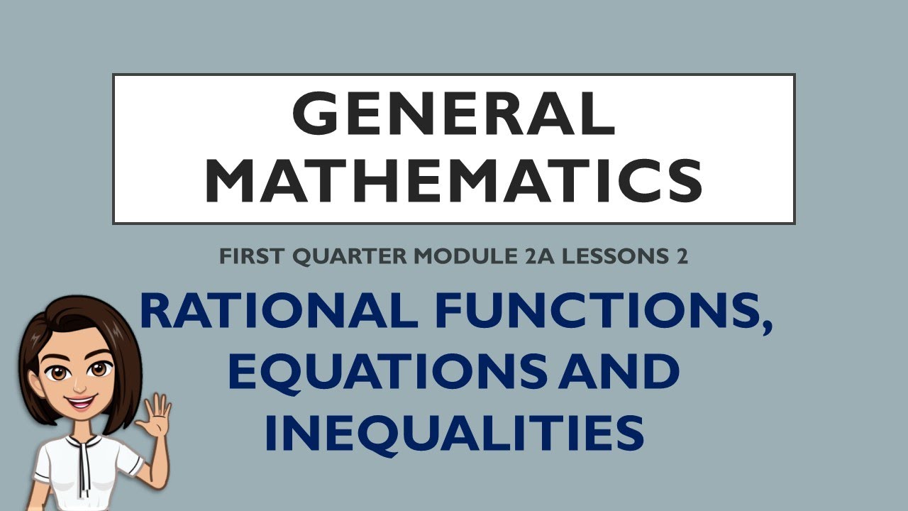 Distinguish Rational Functions, Rational Equations and Rational ...