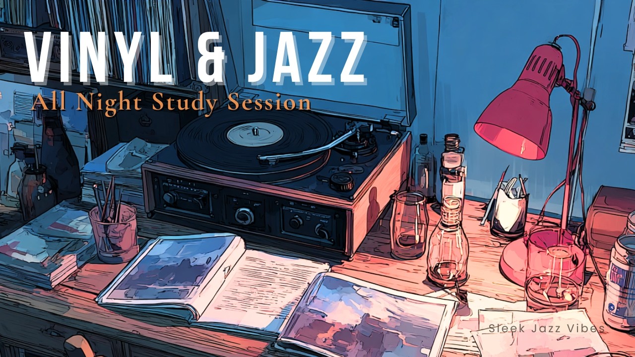 VINLY & JAZZ | All Night Study Session for Concentration - YouTube