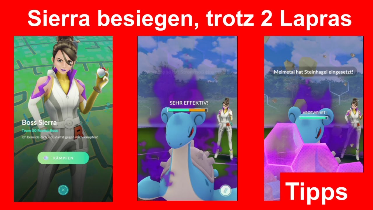 Team GO Rocket: Sierra besiegen, trotz 2 Lapras. Konter Tipps - Pokemon ...