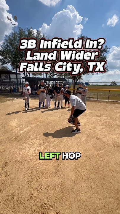 3rd baseman playing infield in. #infielder - YouTube