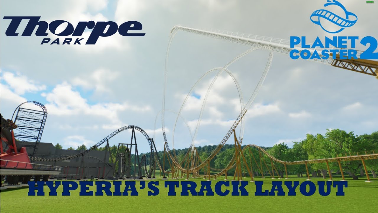 Building Thorpe Park in Planco 2 episode 9: Hyperia's track layout ...