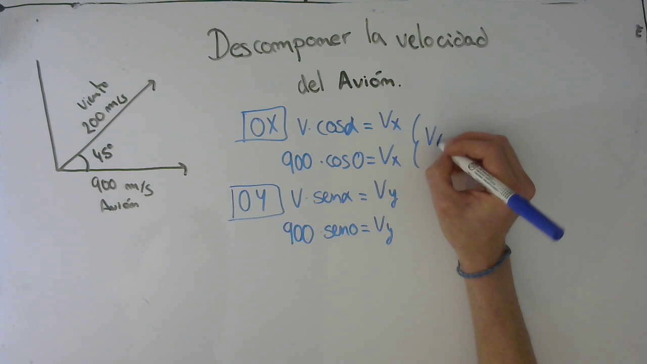 Descomponer la Velocidad de un Avion - YouTube