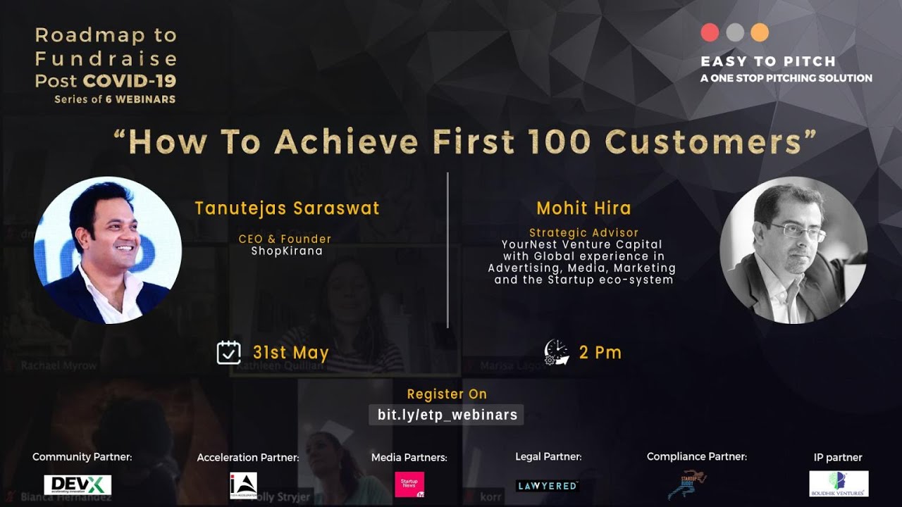 How to achieve first 100 customers ~ Webinar 3 - YouTube