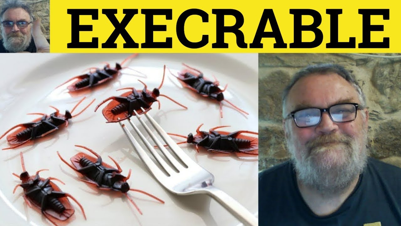 🔵 Execrable Meaning - Execrable Definition - Execrable Examples ...