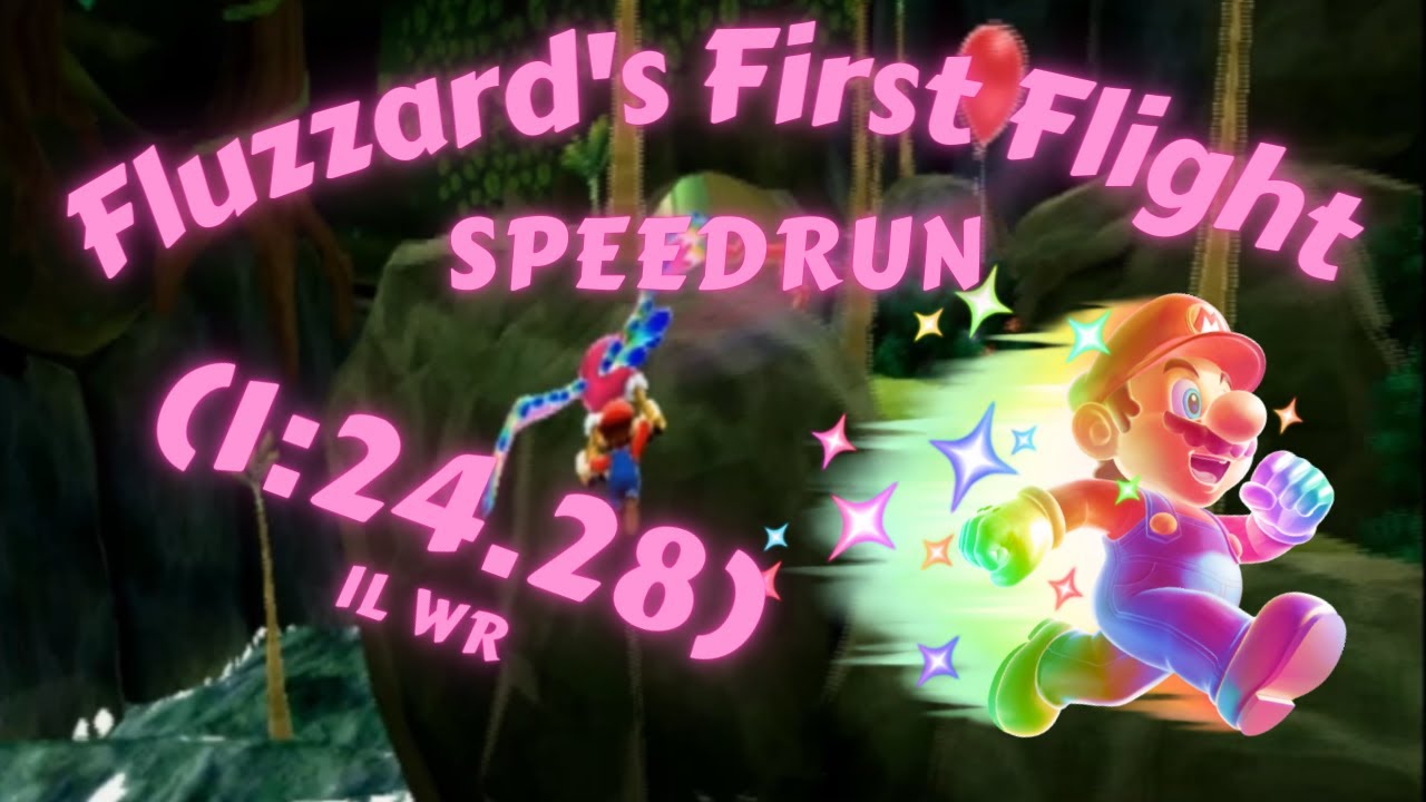 *WR* Super Mario Galaxy 2 - Fluzzard's First Flight Speedrun (1:24.28 ...
