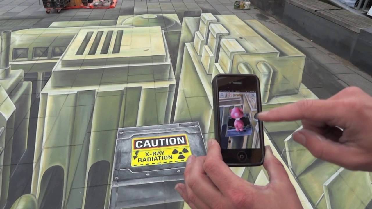 AR 3d street art - YouTube