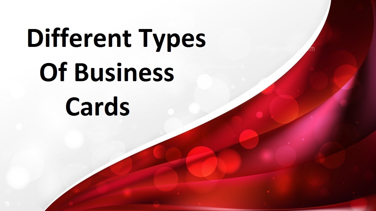 Different Types of Business Cards | Which is best for you? | Digital ...