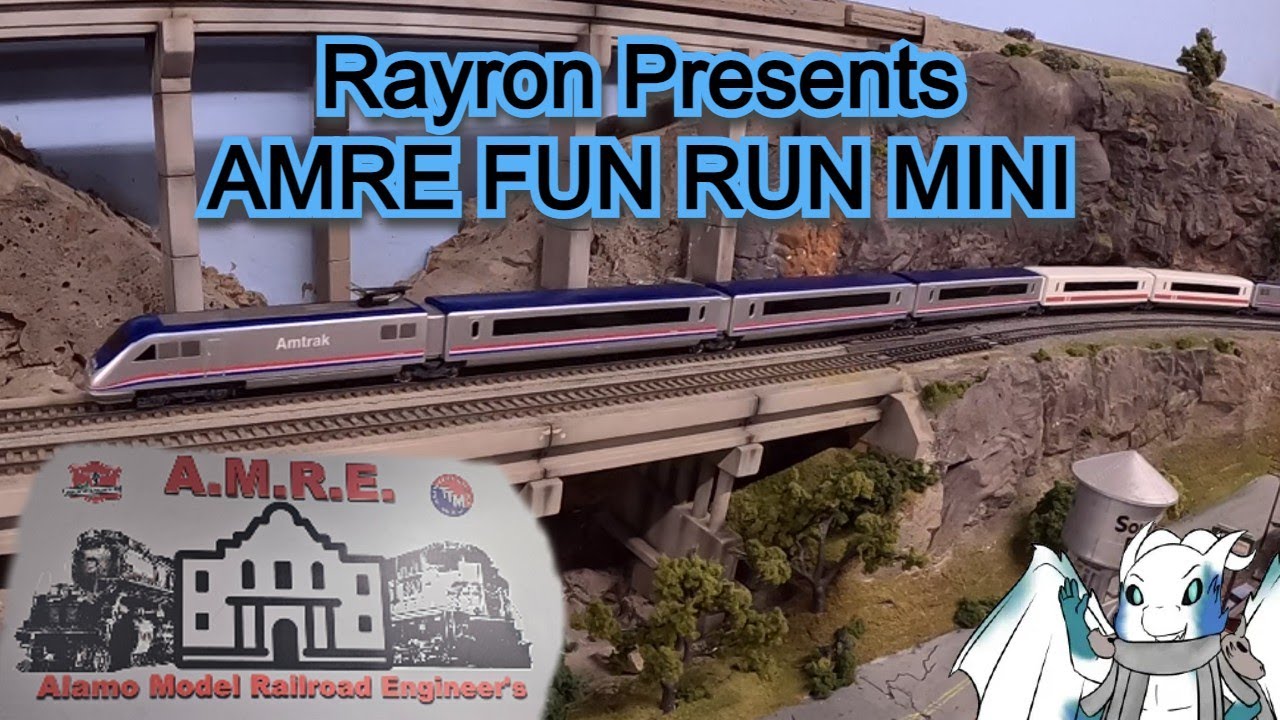 Rayron Presents-AMRE Fun Run Mini: The Amtrak Ice Bullet Train travels ...