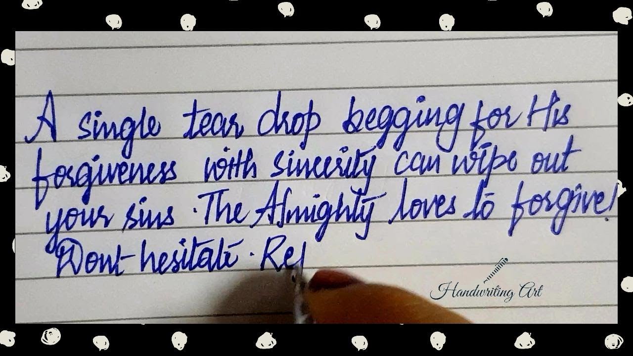 Beautiful English handwriting | English neat and clean sharp edge ...