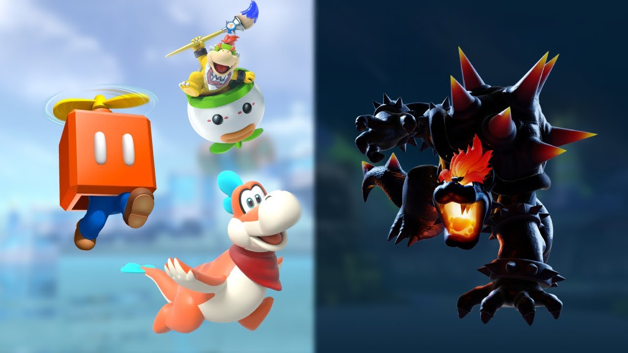 Bowser's Fury Part 2- Exploring the New Snow Area to defeat Fury Bowser ...